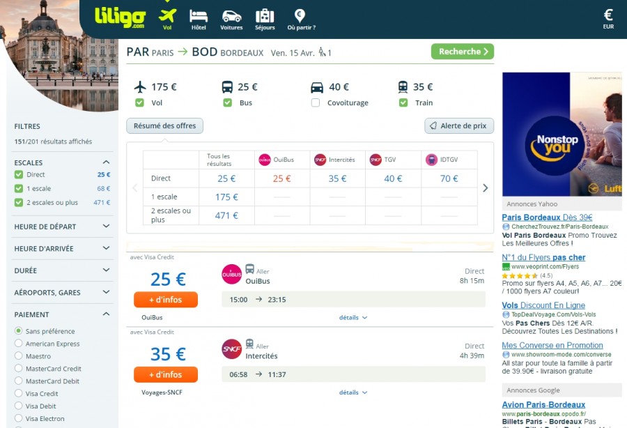 liligo.com évolue : Comparez désormais tous les moyens de transport ...